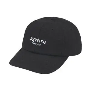 Supreme Harris Tweed 6-panel Cap - Black