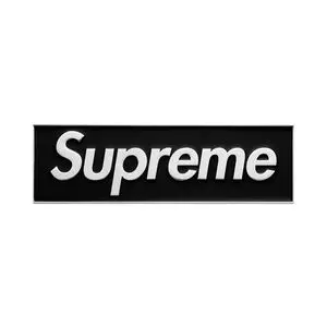 Supreme Box Logo Car Emblem - Black