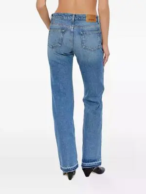 Isabel Marant Étoile Denala Cotton Denim Pants - Blue