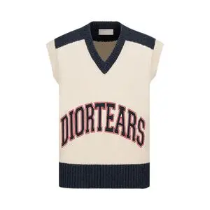 Dior X Denim Tears Sleeveless Sweater - Cream