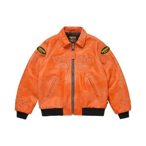Supreme X Vanson Leathers X B.b. Simon Jacket - Orange