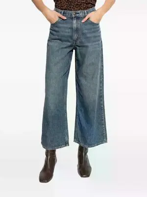 Rag & Bone Andi Cropped Wide Leg Jeans