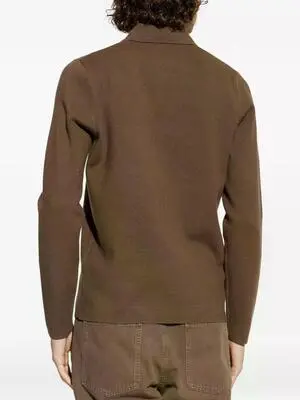 SAMSOE SAMSOE Half-zip Polo Shirt - Brown