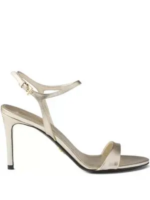 Prada Metallic Leather Sandals