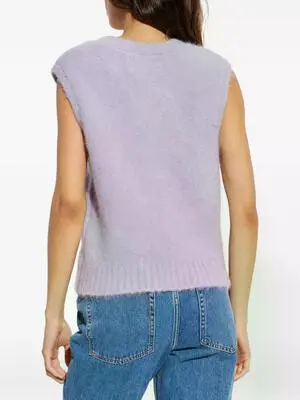 SAMSOE SAMSOE Buttoned V-neck Knitted Vest