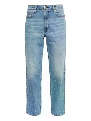 Rag & Bone Button-up Embellished Jeans