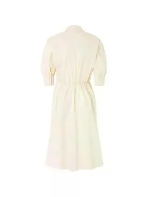 Pinko Collared Dress With Ring Detail - Neutrals