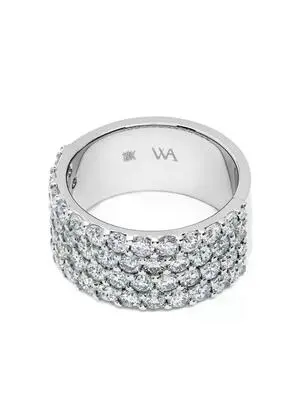 JEWELS AFICIONADO 18k White Gold Diamond Ring - Silver
