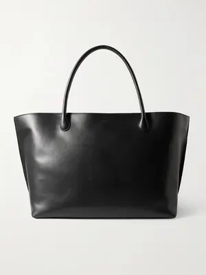 LIÉ STUDIO The Eva Weekend Leather Tote - Black