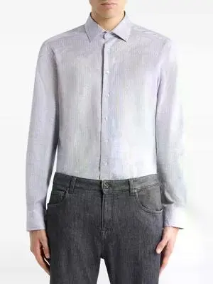 Etro Cotton Jacquard Shirt - Purple