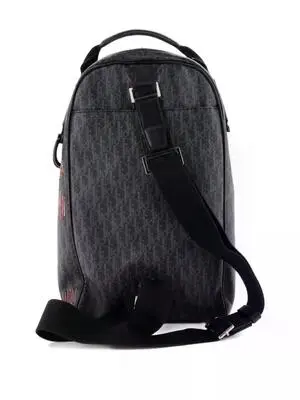 Dior Stitched Coated Canvas Sling Backpack