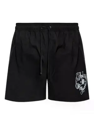 Amiri Printed Swim Shorts - Black