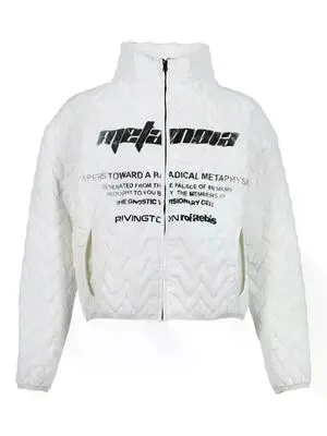 RRR123 Quilted Zip-up Jacket - White
