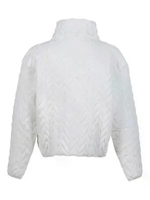 RRR123 Quilted Zip-up Jacket - White