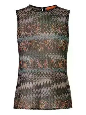 Missoni Sleeveless Zigzag Top