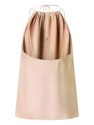 Pinko Gathered-neckline Sleeveless Blouse