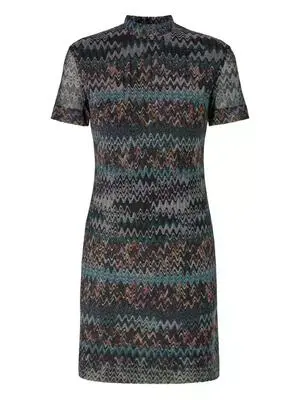 Missoni Patterned High-neck Dress