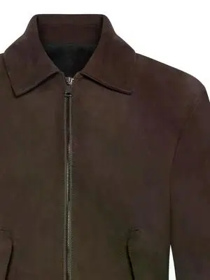 FRANZESE COLLECTION Leather Zip Jacket