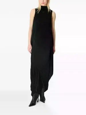 MARINE SERRE Draped Open-back Dress