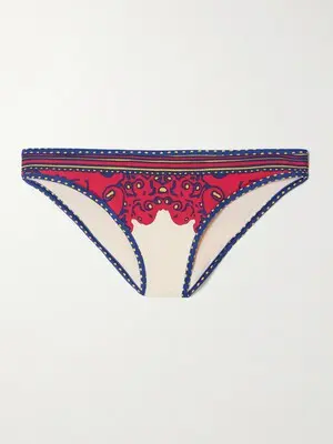 La DoubleJ Printed Bikini Briefs - Blue