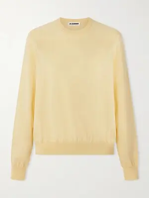 JIL SANDER Cotton Crew Neck Sweater