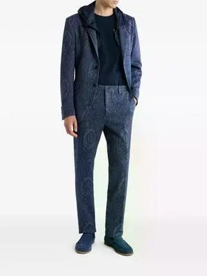 Etro Cotton Jacquard Trousers