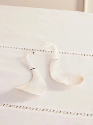 GOHAR WORLD Swan Mother-of-pearl Serving Spoons - Neutrals
