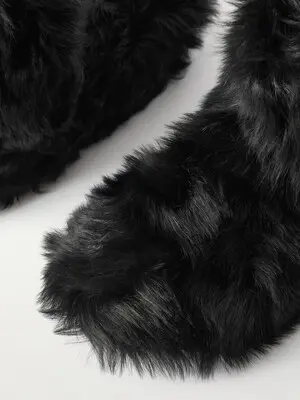 CHRISTEN Shearling Ankle Boots - Black