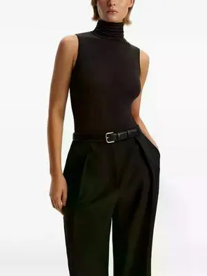 12 STOREEZ Sleeveless Turtleneck Bodysuit