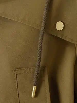 Barbour Bilsdale Hooded Cotton-blend Twill Jacket - Green