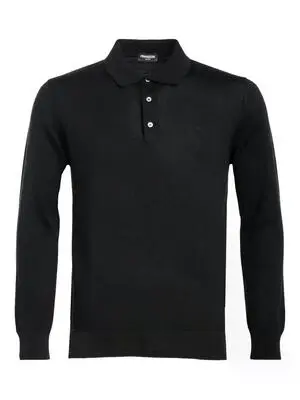 FRANZESE COLLECTION Long-sleeves Polo Shirt - Black