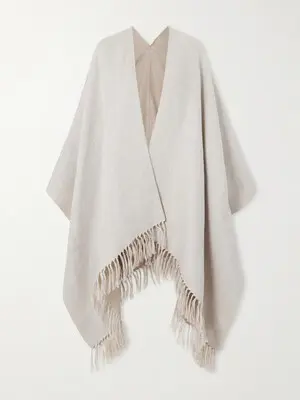 Brunello Cucinelli Fringed Linen-blend Scarf - Neutrals