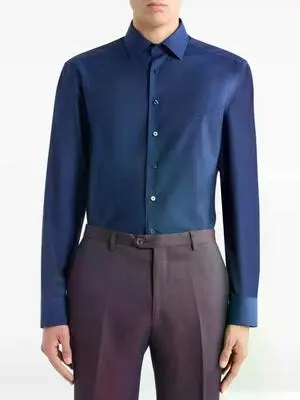 Etro Pegaso-embroidery Shirt - Blue