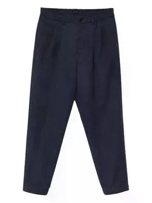 LOW BRAND Pleated Trousers - Blue