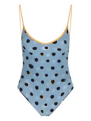 Fendi Printed One-piece Swimsuit - Black