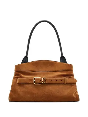 Marc Jacobs Suede Leather Satchel Shoulder Bag - Brown
