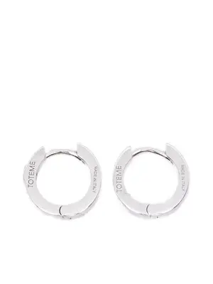 TOTEME White Gold Hoop Earrings - Silver