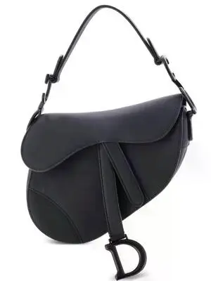 Dior Ultra Matte Saddle Mini Shoulder Bag - Black