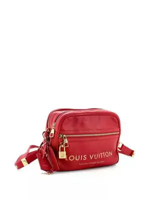 LOUIS VUITTON Flight Paname Takeoff Leather Shoulder Bag