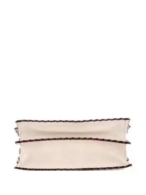 Fendi Kan I Leather Shoulder Bag - White