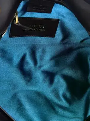 Gucci Gg Marmont Small Velvet Flap Bag - Black