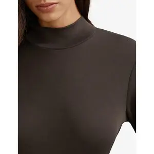 REISS Funnel-neck Jersey Top
