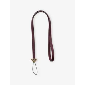 Prada Saffiano Leather Phone Holder Strap - Burgundy