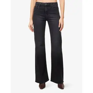Paige Sofia Mid-rise Flared Denim Jeans