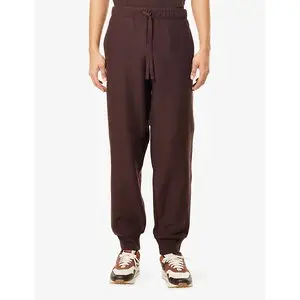 Carhartt Work In Progress American Script Tapered-leg Cotton-blend Jogging Bottoms - Palisander