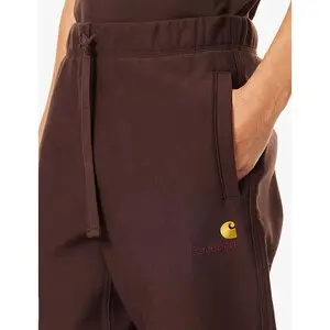 Carhartt Work In Progress American Script Tapered-leg Cotton-blend Jogging Bottoms - Palisander