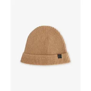 TOM FORD Ribbed Cashmere Beanie With Branded Tab - Doe