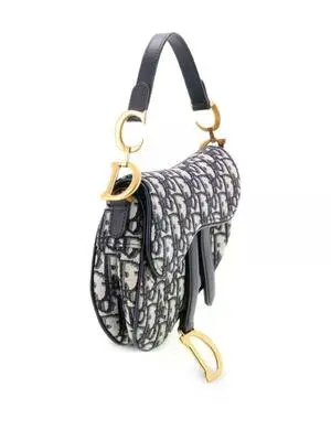 Dior Saddle Handbag Oblique Canvas Mini Shoulder Bag - Blue