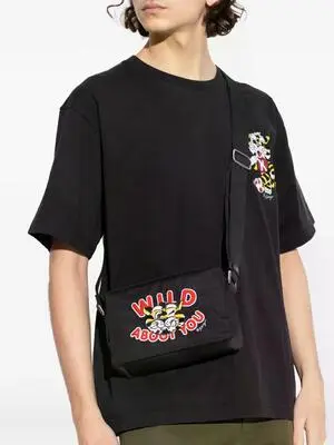 Kenzo Graphic-embroidered Messenger Bag