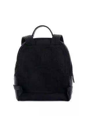 Prada Saffiano Leather And Tessuto Medium Backpack With Convertible Front Pocket